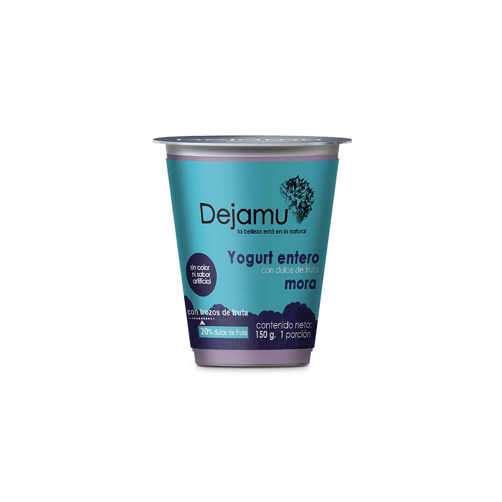 Yogurt entero bebible con dulce de frutas | Dejamu
