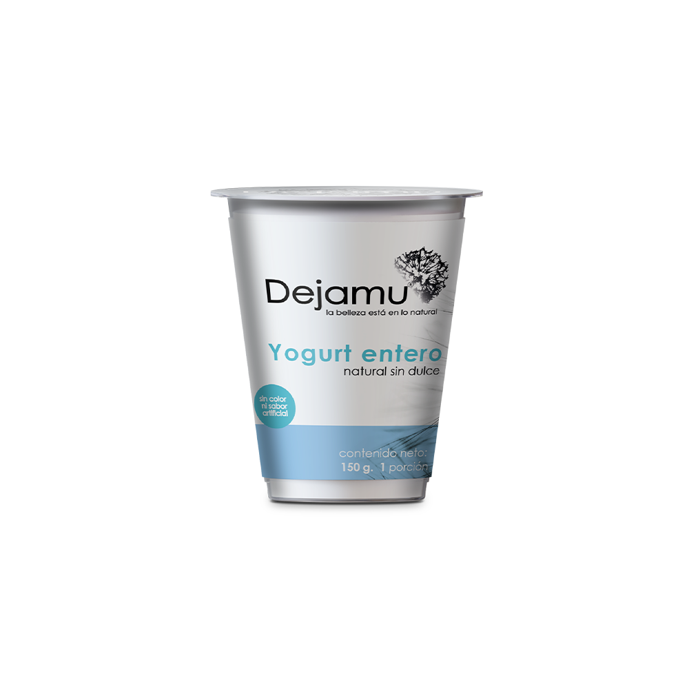 Yogurt bebible entero natural sin dulce | Dejamu