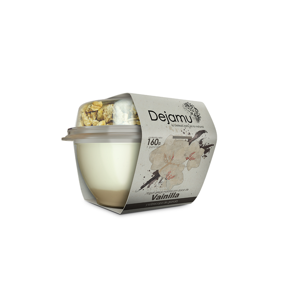 Parfait de yogurt griego con dulce de arándanos – Dejamu