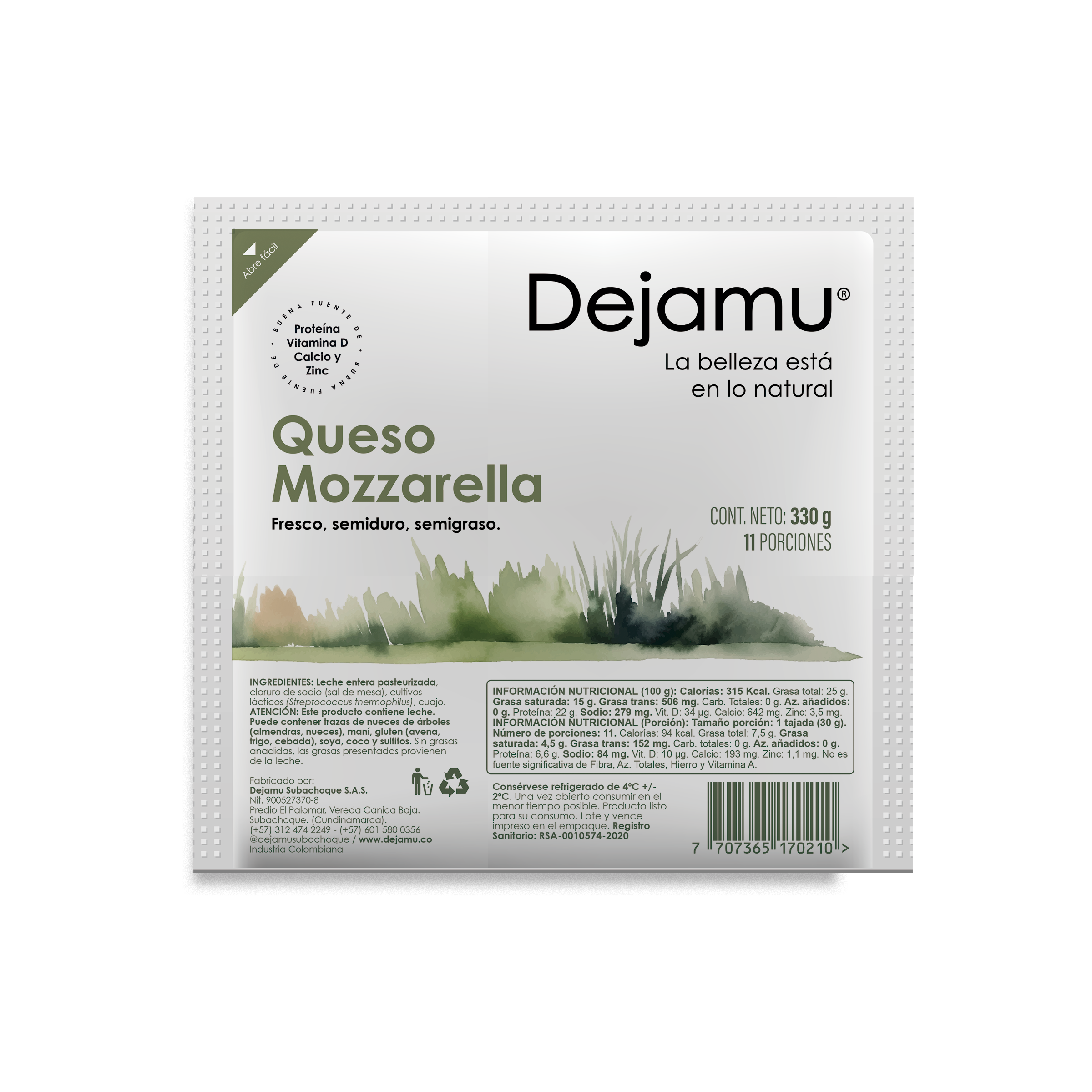 Mozzarella cheese, part-skim, low-moisture | Dejamu