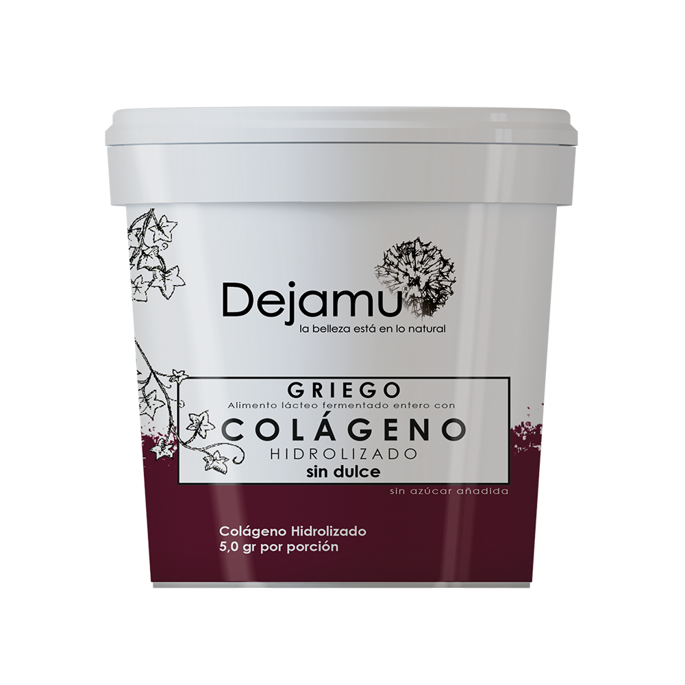 Yogurt griego natural con colágeno hidrolizado | Dejamu